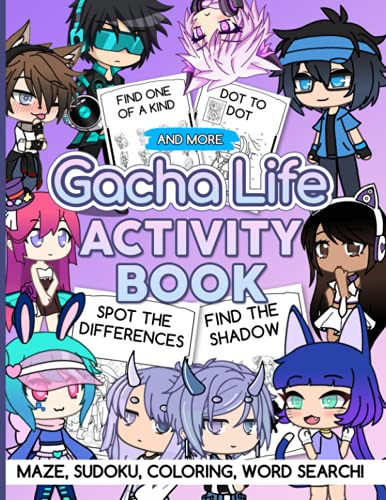 Gacha Life Activity Book: Creativity & Relaxation One Of A Kind, Word ...