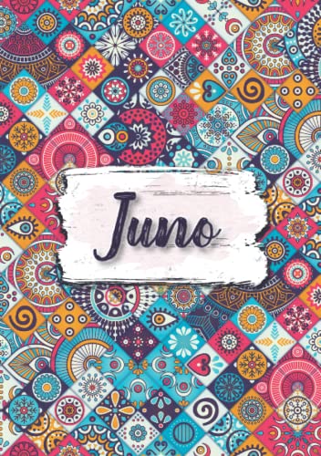 Juno: Notebook A5 | Personalized name Juno | Birthday gift for women ...