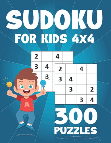 Sudoku for Kids 4x4: Sudoku Game for Kids | sudoku puzzle book for kids ...