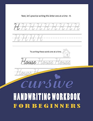 Cursive Handwriting Workbook for Beginners: Cursive writing for ...