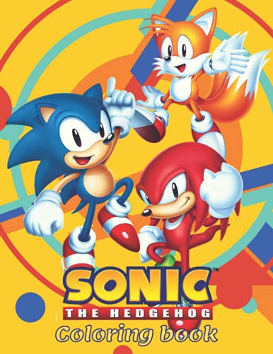Sonic The Hedgehog Coloring Book: Sonic The Hedgehog Jumbo Coloring ...