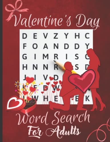 Valentine’s Day Word Search For Adults: large print Valentine ...