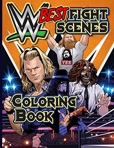 Fight Scenes Coloring Book: WWE Fight Scenes Coloring Books For Adult ...