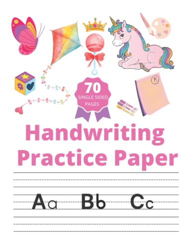 Handwriting Practice Paper: Kindergarten Practice Writing Paper with ...