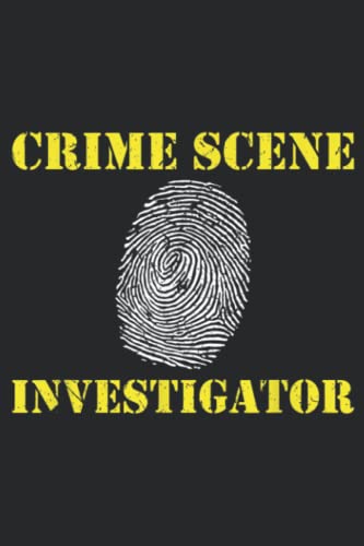 Crime Scene Investigator Fingerprint Detective Police: Plain Lined ...