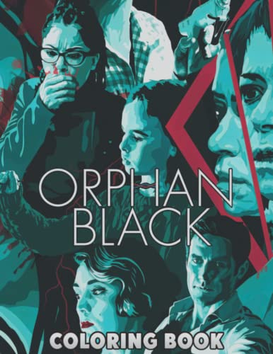 Orphan Coloring Book: Wonderful Creative Black Relaxing On-the-go Adult ...