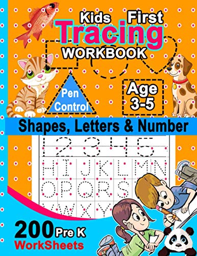Kids First Tracing Workbook: Learn to Write Letters and Numbers ...