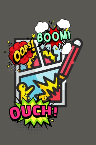 Comic Book Notebook: 6x9" Notebook. 120 lined pages by Marrow Writing ...