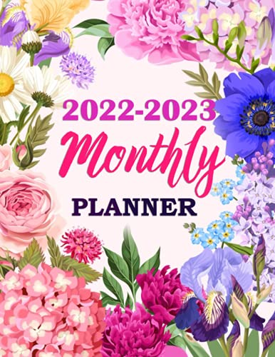 2022-2023 Monthly Planner: Large and detailed two year calendar ...