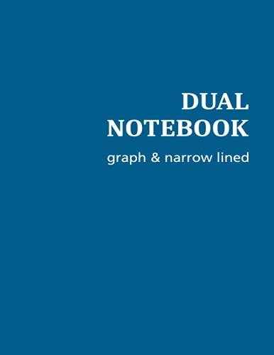 Dual Notebook Graph and Narrow Lined: A Journal with Alternating Graph ...