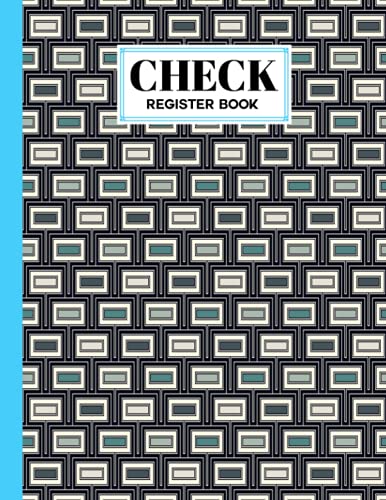 Check Register Book: Check Register Book Rectangles Cover 120 Pages ...
