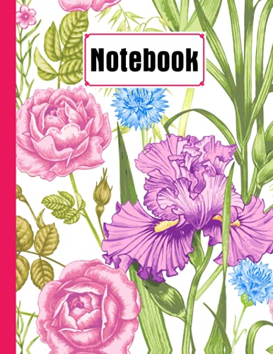 Notebook: Roses Cover | College Ruled Composition Notebook For Students ...