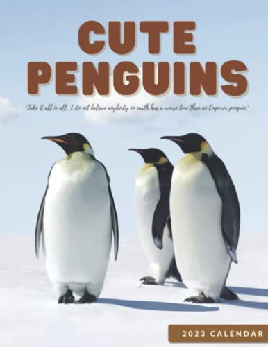 Cute Penguins Calendar: Beautiful 18-month 2023 Calendar - Gift for ...