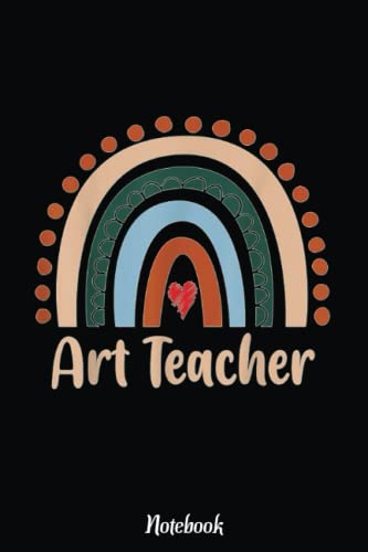Art Teacher Boho Rainbow Back To School Appreciation Notebook ...