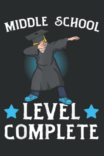 Dabbing Boy Middle School Level Complete Graduation Gift: Lined Journal ...