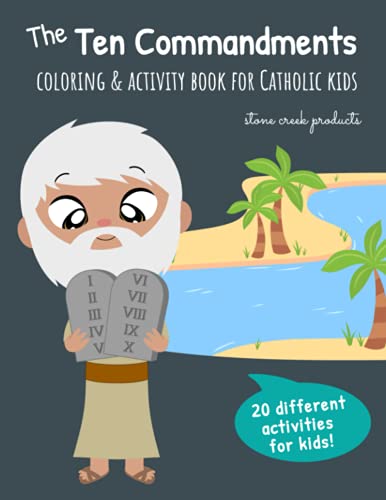 The Ten Commandments | Coloring & Activity Book For Catholic Kids ...
