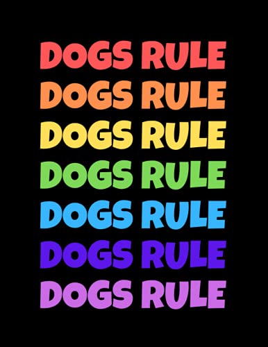 Dogs Rule: 110 Blank Dotted Pages, Perfect for Bullet Journaling, 8.5 ...