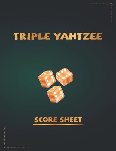 Triple Yahtzee Score: Score Card Triple Yahtzee,,Game Record Keeper ...