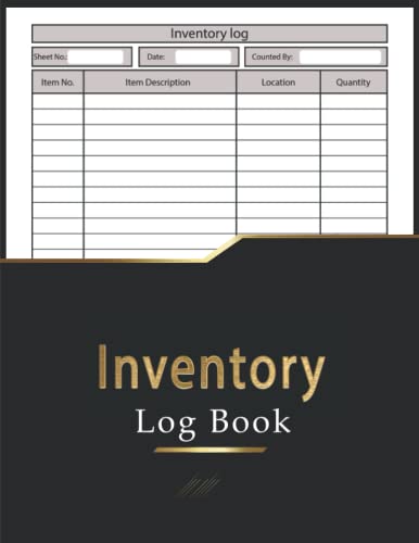 Inventory Log Book: Simple Inventory Tracking for Stock Management ...