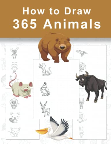 How to Draw 365 Animals: How to Draw Animal Heads, How to Draw Cool ...