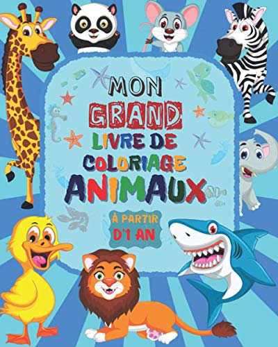 Mon Grand Livre de Coloriage ANIMAUX À partir d'1 an: Livre de ...