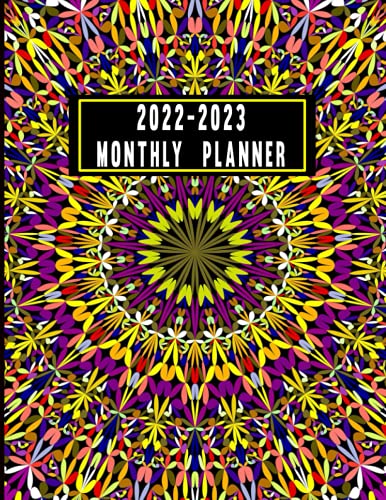 2022-2023 Monthly Planner: 2 Year Appointment Calendar 2022-2023 Large ...