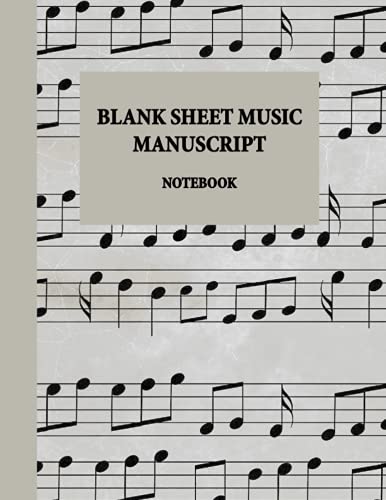 Blank Sheet Music Manuscript: Blank Sheet Music Manuscript, Book Bound ...