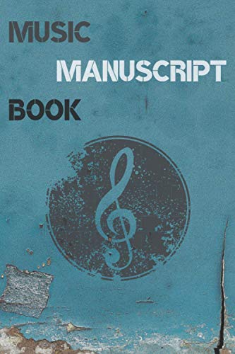 Music Manuscript Notebook: Blank Blue Music Manuscript Book by Kamil ...