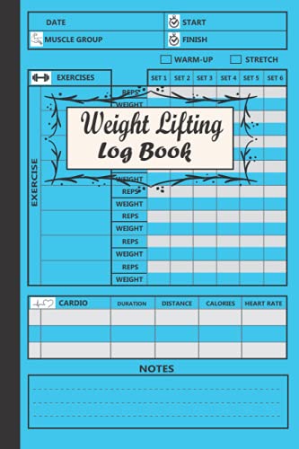 Weight Lifting Log Book: Training journal notebook, Small Gym Log Book ...