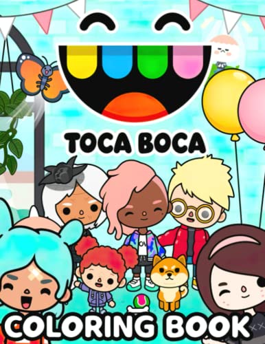 Toca Coloring Book: Favorite Most Amazing Boca Books For Adult Men And ...