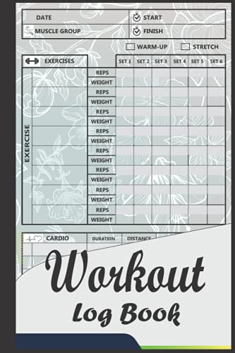 Workout Log Book: Weight Lifting Journal For Men and Women, Small Gym Log Book To Track ...