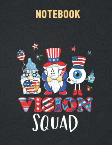 Vision Squad Optometry 4th Of July USA Flag Patriotic 140 Pages - 8.5x ...