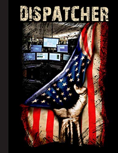 Dispatcher Flag Notebook: Lined Ruled 120 pages (8.5 x 11): Notebook ...