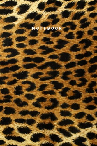 Notebook: Leopard Print Composition Notebook - College Ruled 250 Pages ...