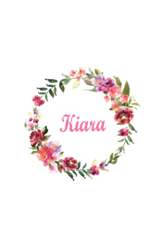 Kiara Notebook: Custom Personalized Name Ruled Journal, Diary Book ...