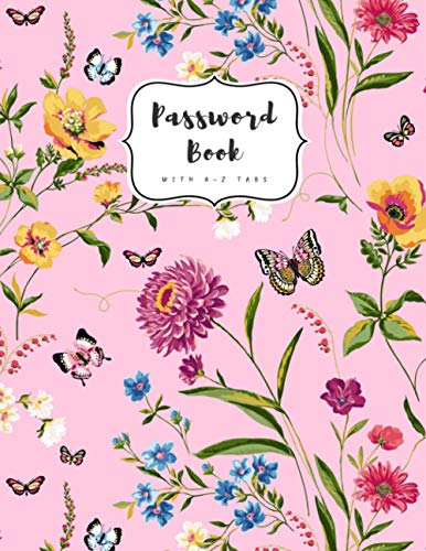 Password Book with A-Z Tabs: 8.5 x 11 Internet Password Logbook with ...