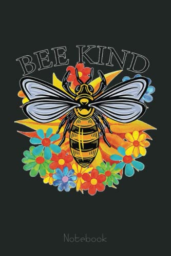 Cute Bee Kind Honeycomb Honey Nature Bee Lover Eco Friendly Notebook ...