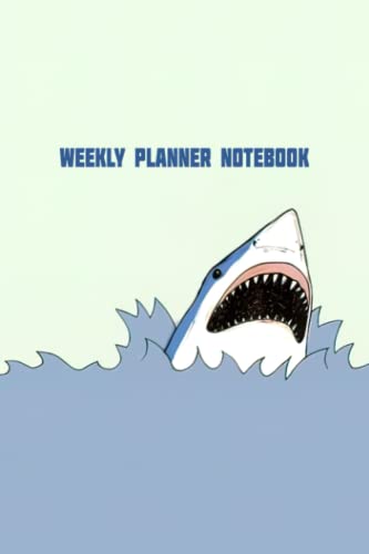 Weekly Planner Notebook: Nice Books High-quality Shark Flight For Teens ...