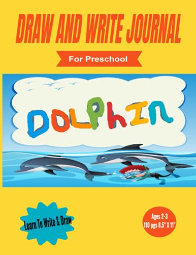 Draw And Write Journal Preschool: Cute Yellow Colorful Draw And Write ...
