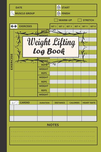 Weight Lifting Log Book: Small Fitness Tracker Diary, Weight Lifting ...