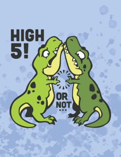 Tyrannosaurus Rex T-Rex Dinosaur Friends Can't High Five 8.5 x 11 Dot ...