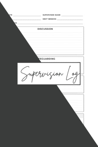 Supervision Log: Training Monitoring Log Book Perfect For Managers ...