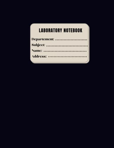laboratory notebook: Laboratory Notebook for Graduate Student ...