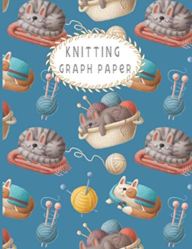 Knitting Graph Paper Design With Cute Cats And Knitting Pattern ...