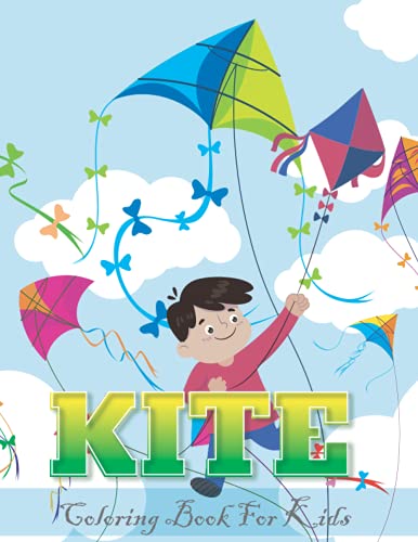 Kite Coloring book for kids: Relieving Designs to Color, Kids Coloring ...