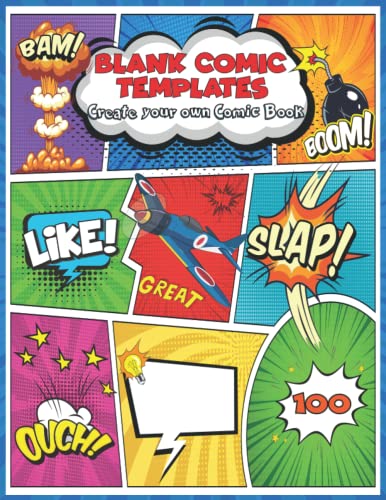 Blank Comic Templates: Create Your Onw Fun Unique Comic Book For Kids ...