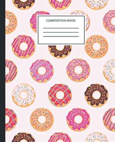 Composition Book: donuts Composition Notebook: 7.5x9.25, 120 Pages ...