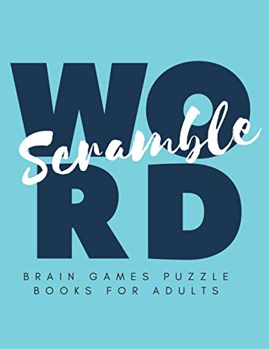 Word Scramble Brain Games Puzzle Books For Adults: Keep Your Brain ...
