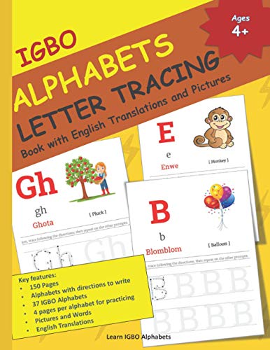 IGBO ALPHABETS LETTER TRACING Book with English Translations and ...