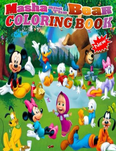 Mạsha and The Bẹar Coloring Book 2023: Encourage Creativity with One ...